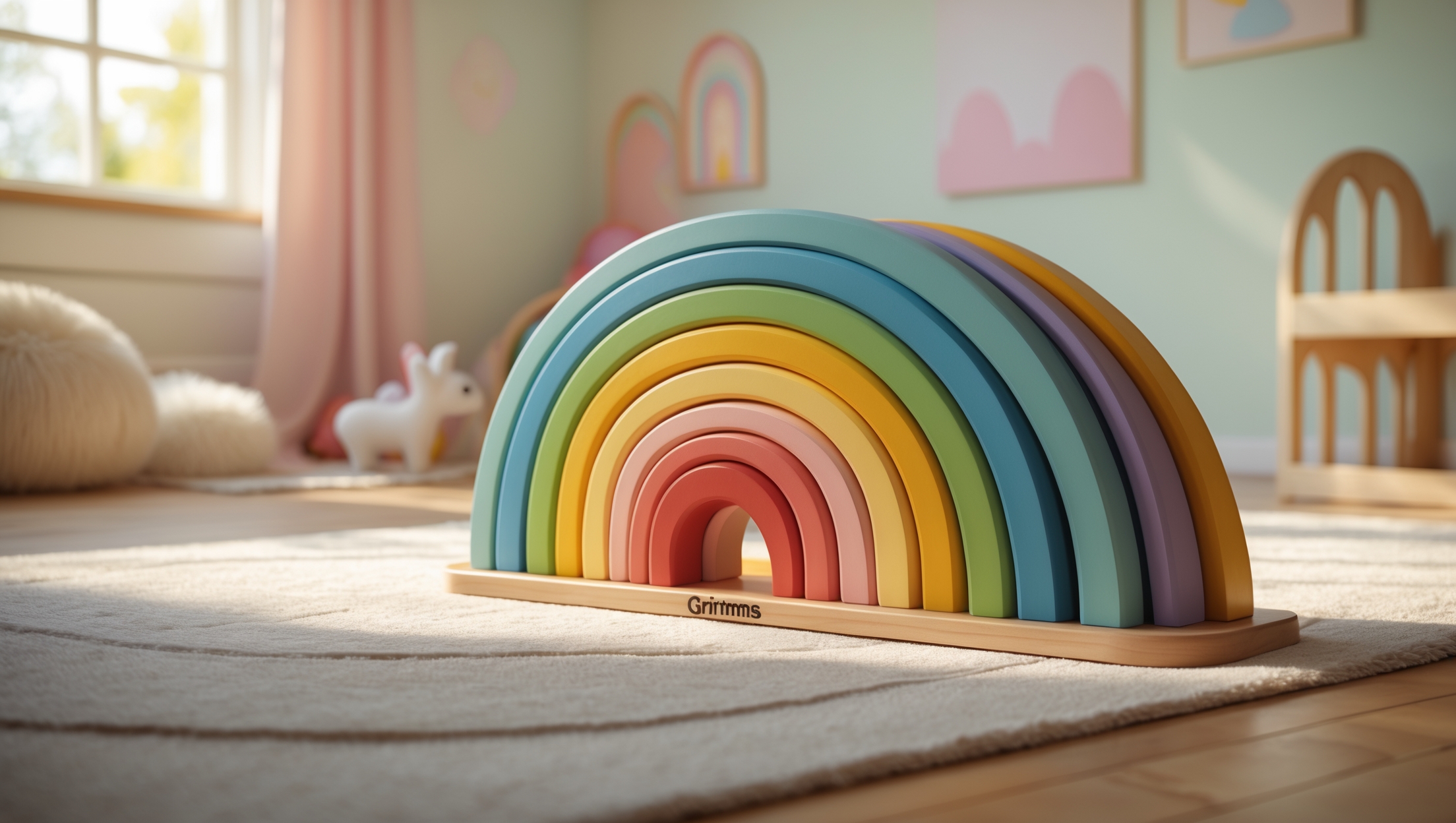 Grimms Large Rainbow Stacker Review (2025): Open-Ended Wooden Toy for ...