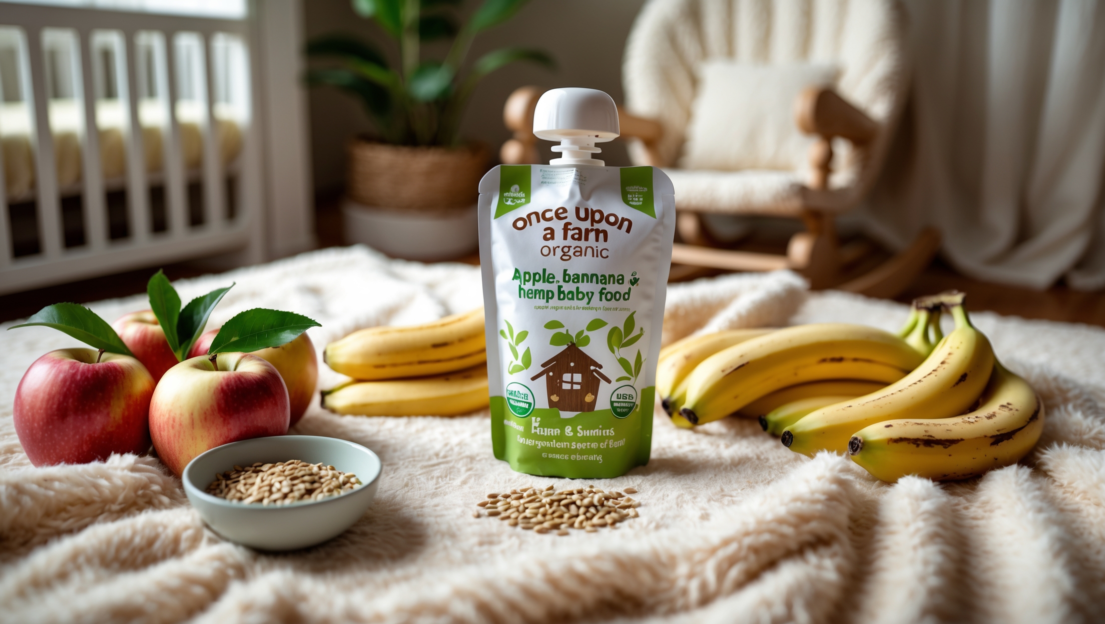 Once Upon a Farm Organic Apple, Banana & Hemp Baby Food Pouch Review (2025)